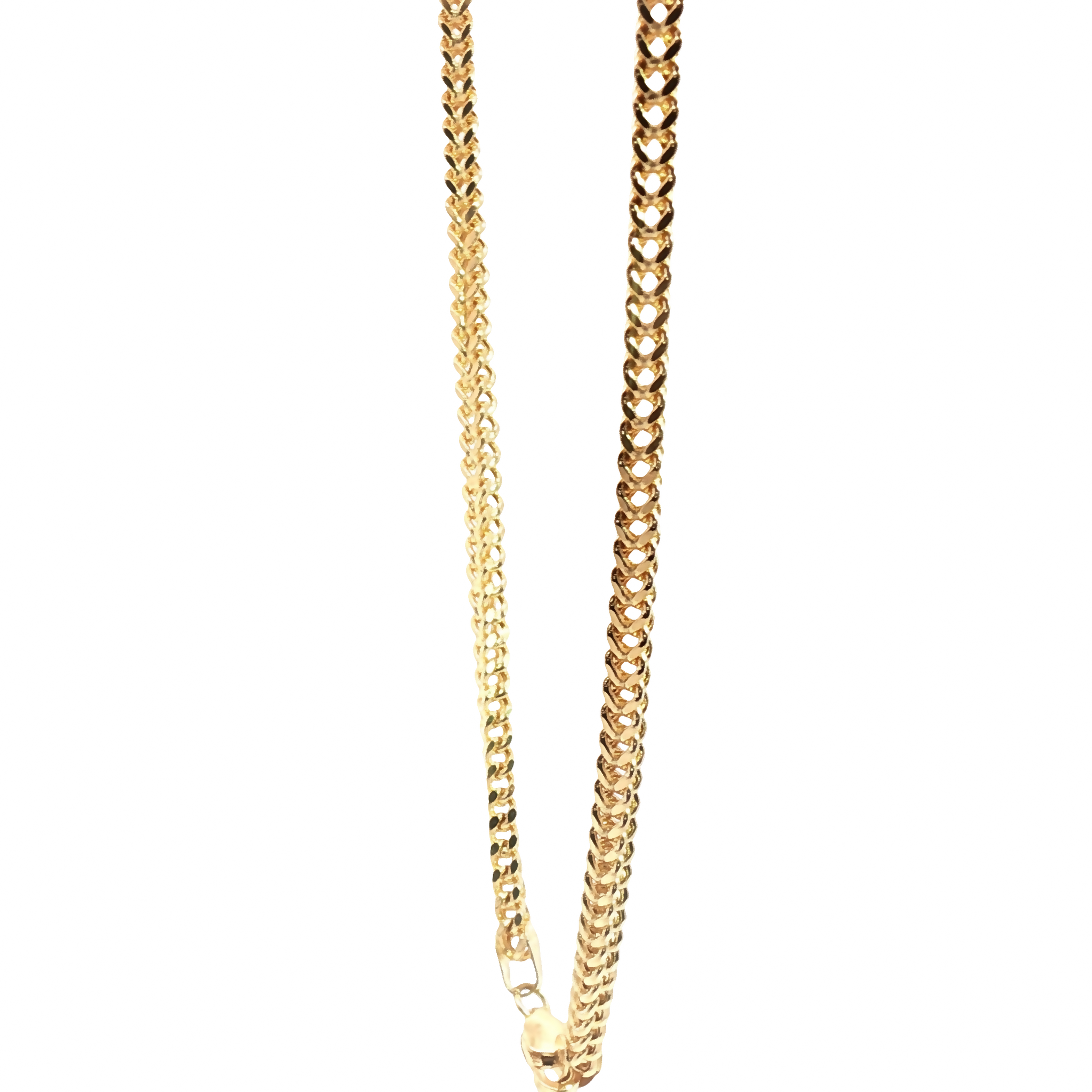 18K Gold Franco Chain 18 inch 2 7mm Radiant Shine