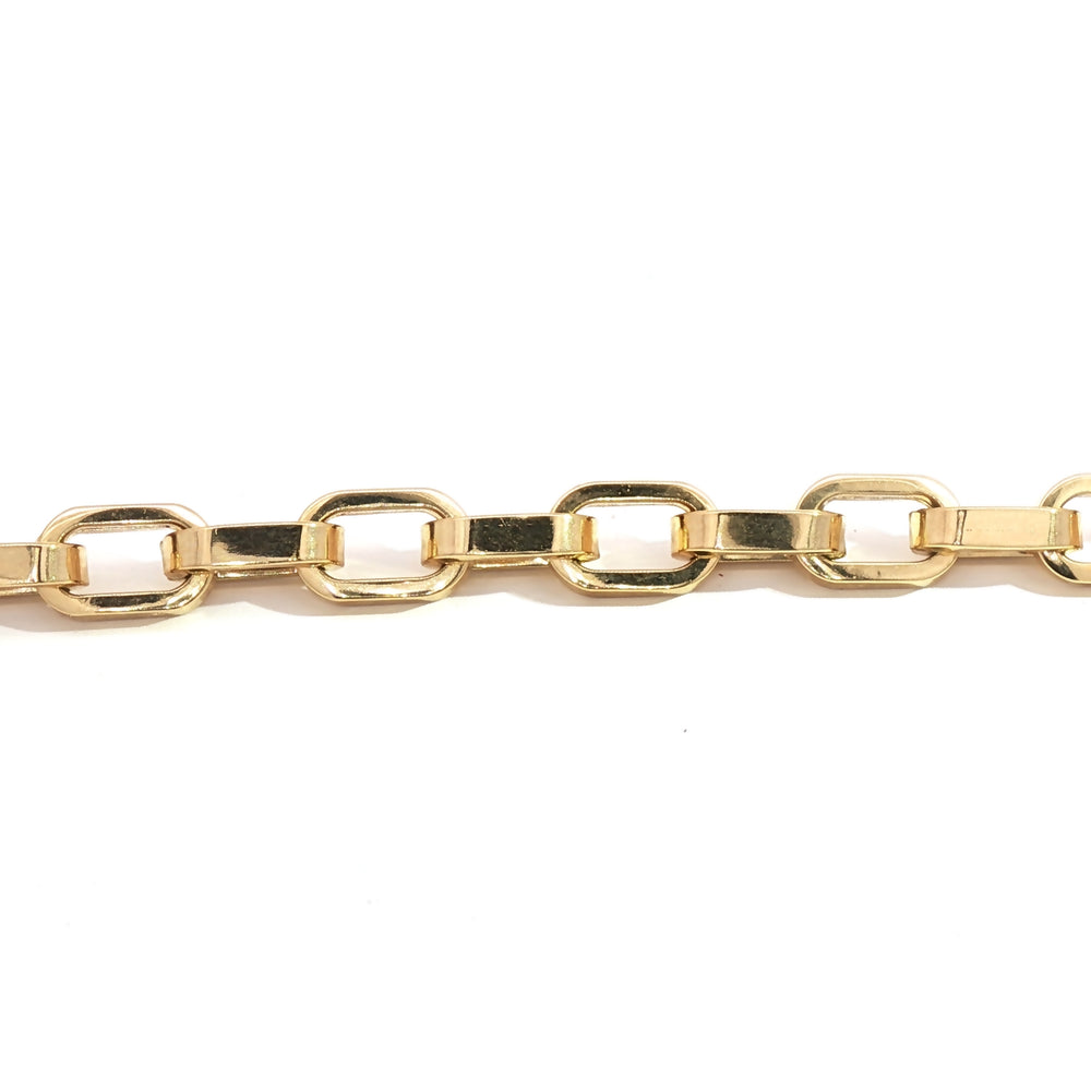 18K Gold Link Chain 22in, Bold Refined Luxury